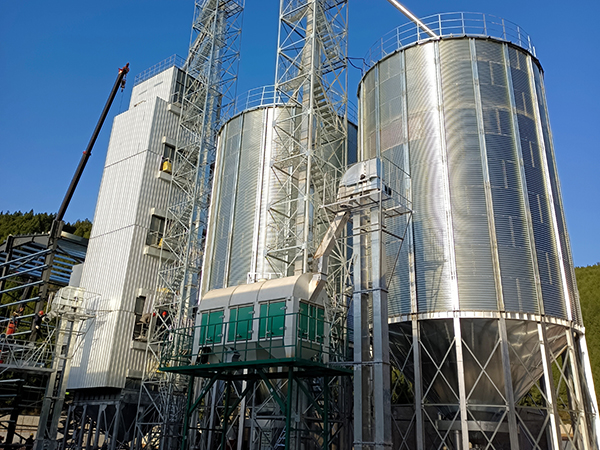 2500 Tons Grain Silos For Maize Corn Silo Vertical With Ventilation ...