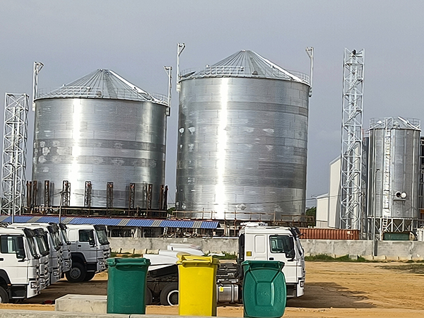 Vertical Grain Storage Silo Sawdust Wood Storage Steel Silo For Biomass ...