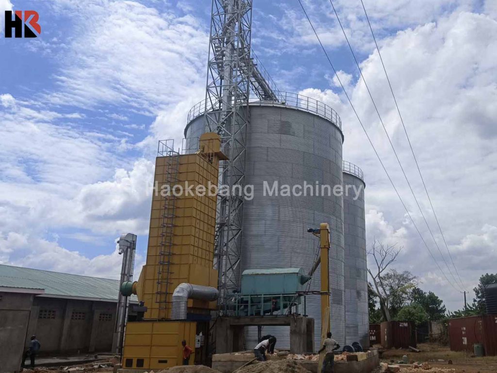 Peanut grain silo process in Botswana