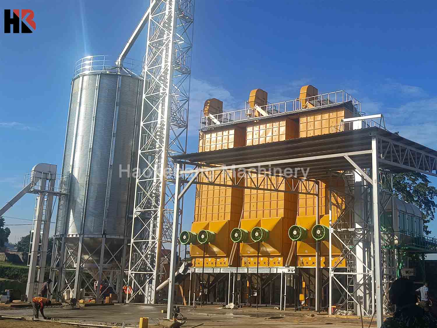1 Set 300 Ton Silo & Batch Grain Dryer - haokebang