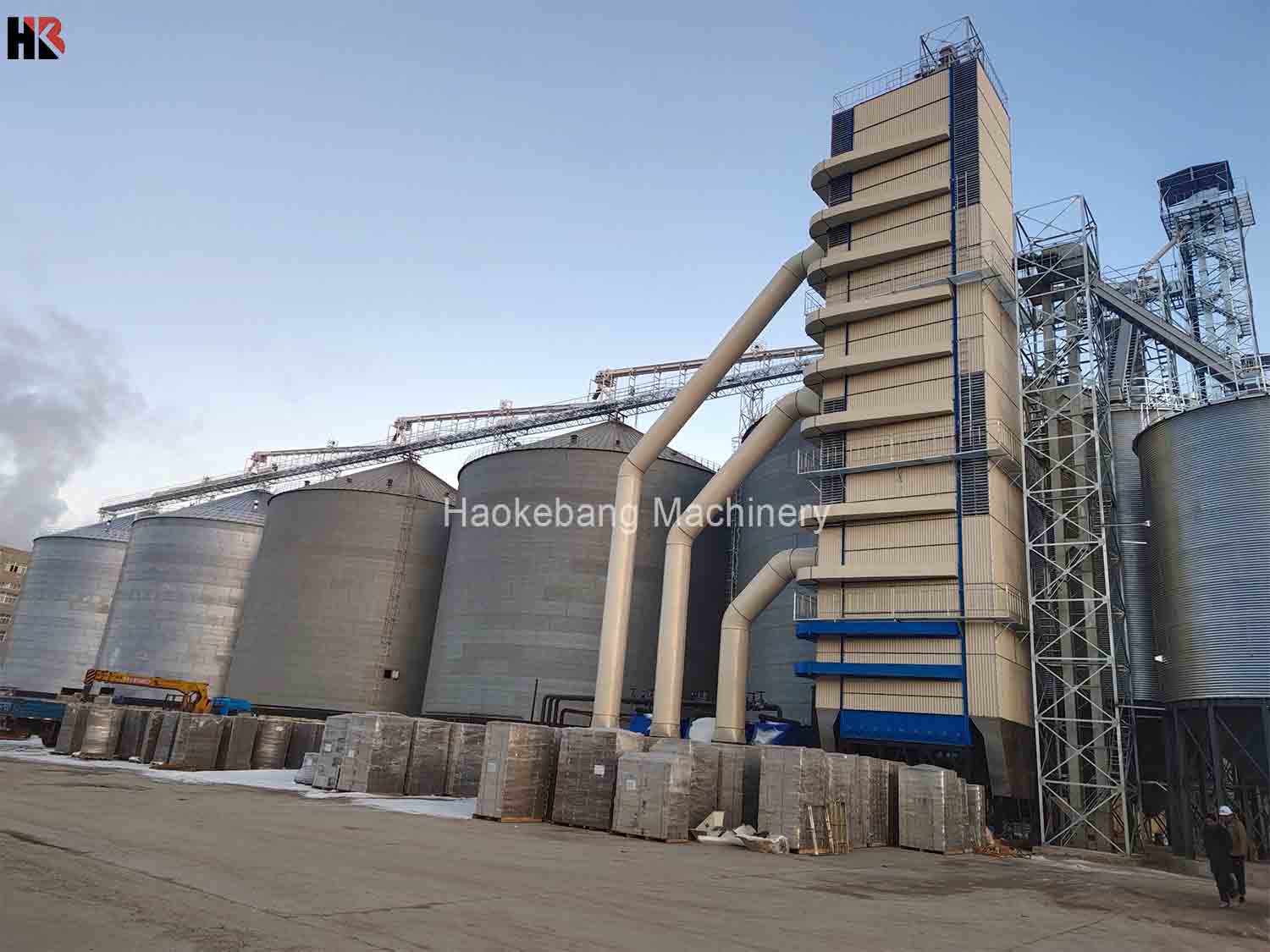 5 Sets 10000 Ton Silo & Tower Grain Dryer - haokebang